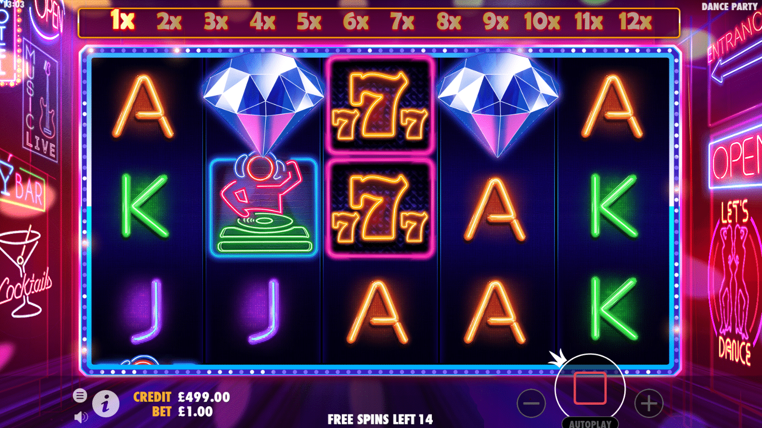 Dance Party Slot Review - Pragmatic Play - Chipmonkz Slots