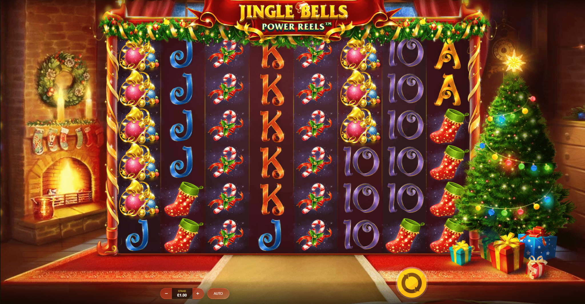 Jingle Bells Power Reels Slot Review - Red Tiger Gaming - Chipmonkz Slots