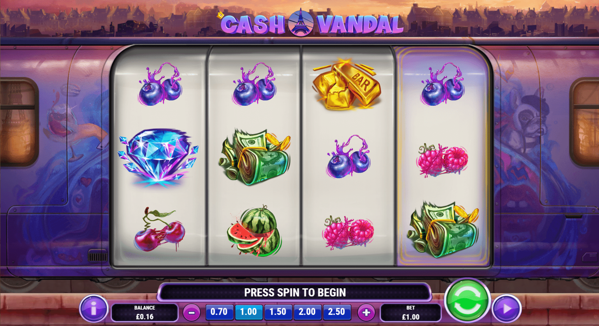 Cash Vandal Slot Review - Play'n Go - Chipmonkz Slots