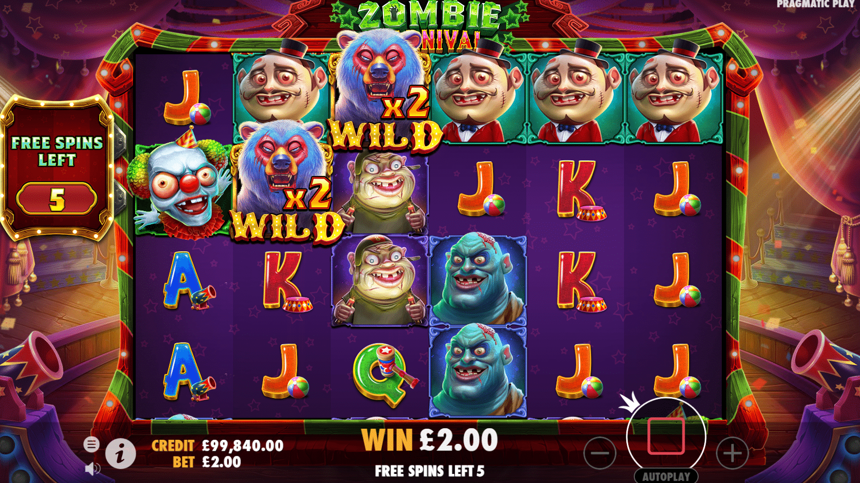 Zombie Carnival Slot Review - Pragmatic Play - Chipmonkz Slots