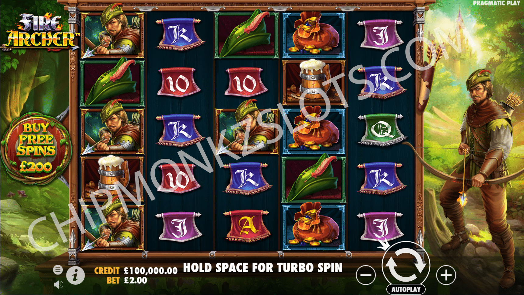 Fire Archer Slot Review - Pragmatic Play - Chipmonkz Slots
