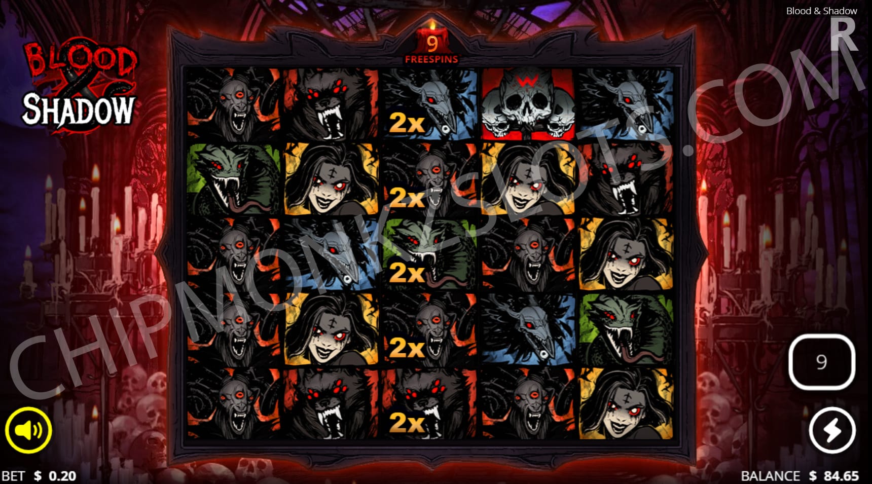 Blood & Shadow Slot Review - Nolimit City - Chipmonkz Slots