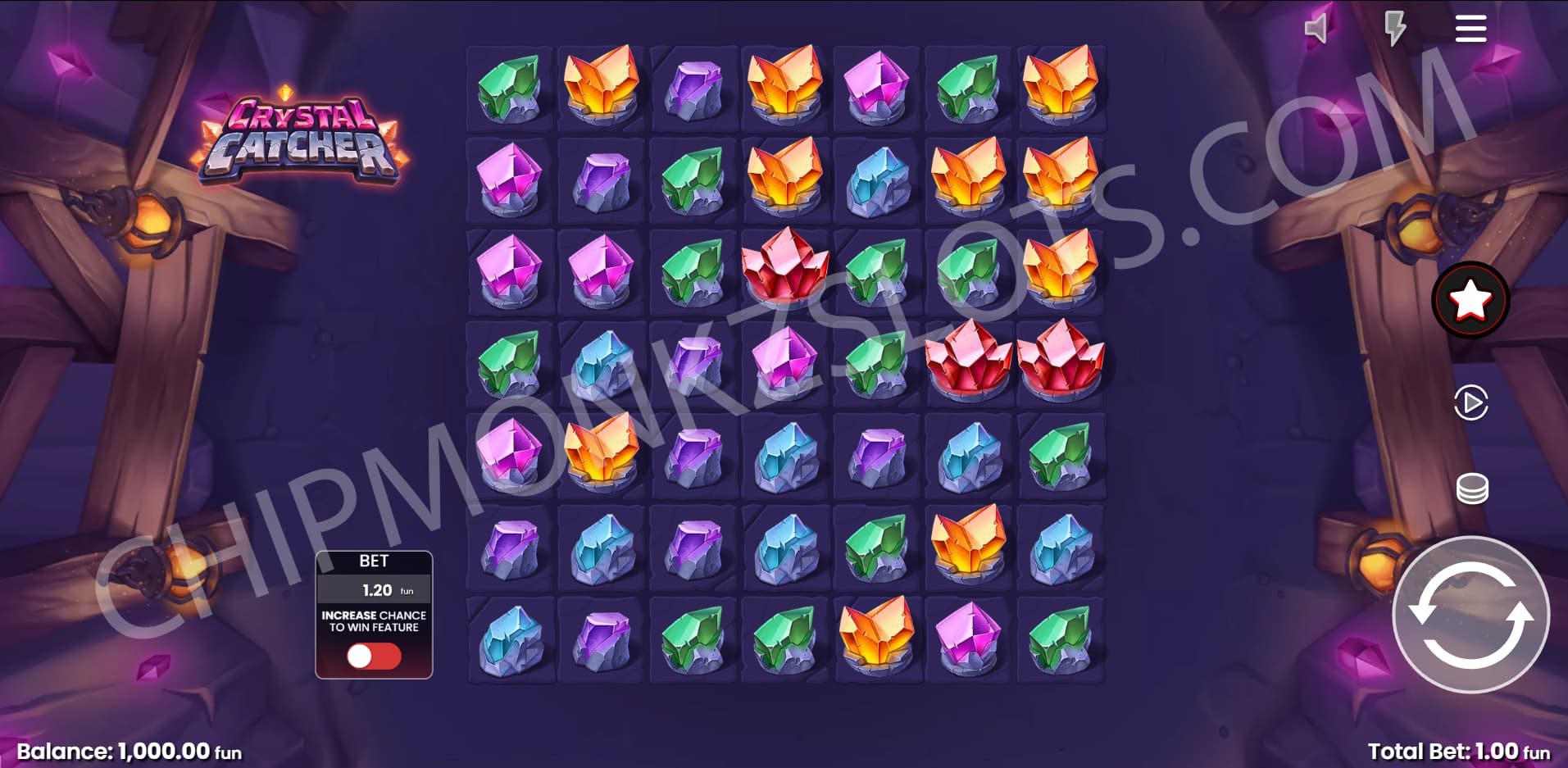 Crystal Catcher (Push Gaming) - Slot Review - Chipmonkz Slots