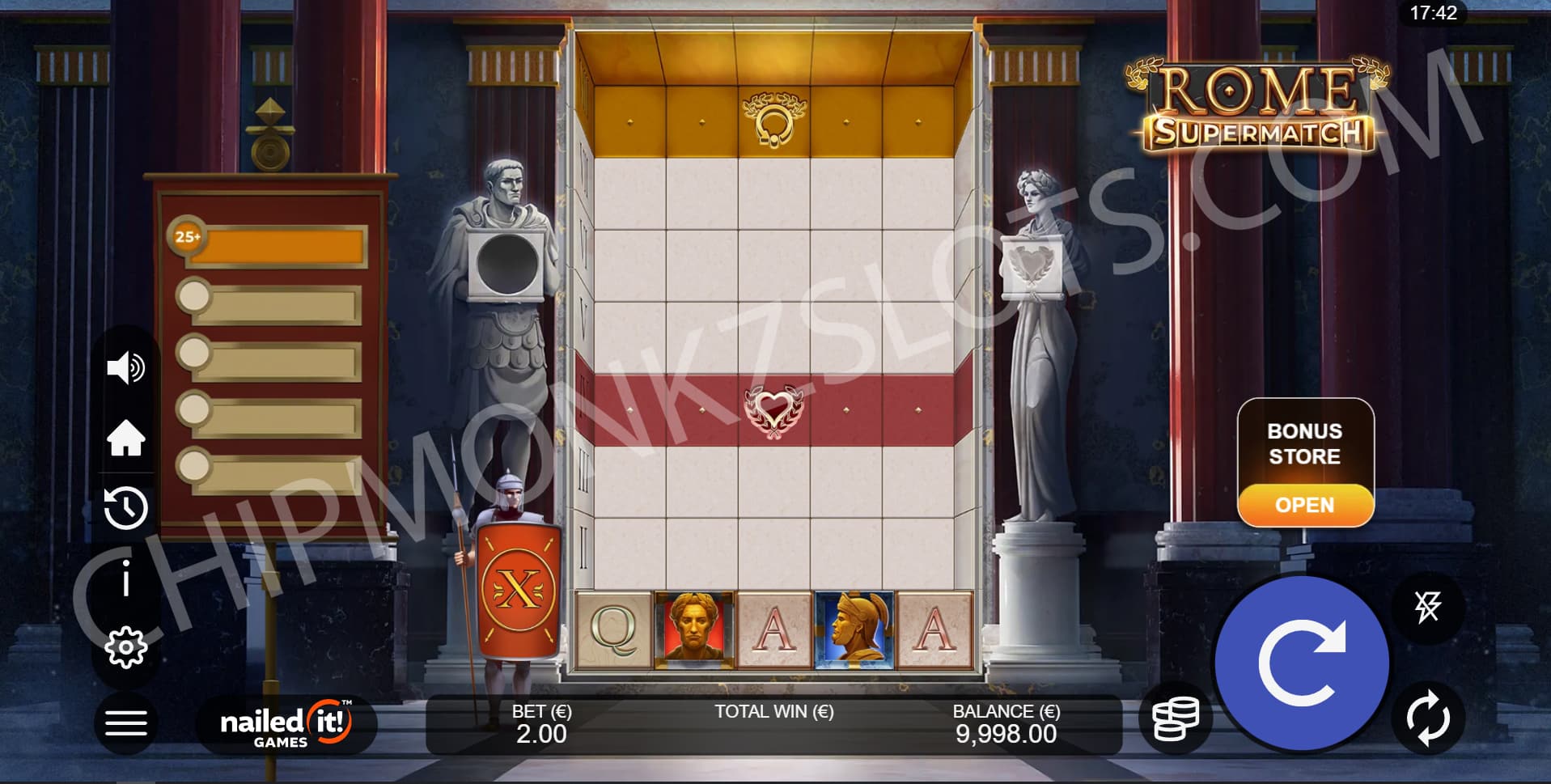 Rome Supermatch Slot Review - Nailed It! Games - Chipmonkz Slots
