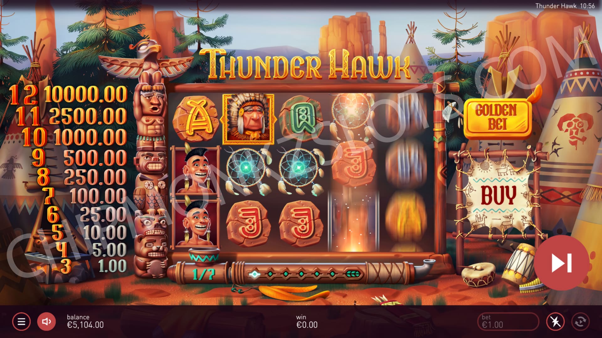 Thunderhawk (Peter & Sons) - Slot Review - Chipmonkz Slots