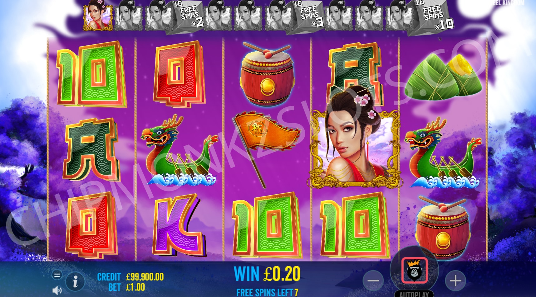 Floating Dragon Boat Festival (Reel Kingdom) - Slot Review - Chipmonkz ...