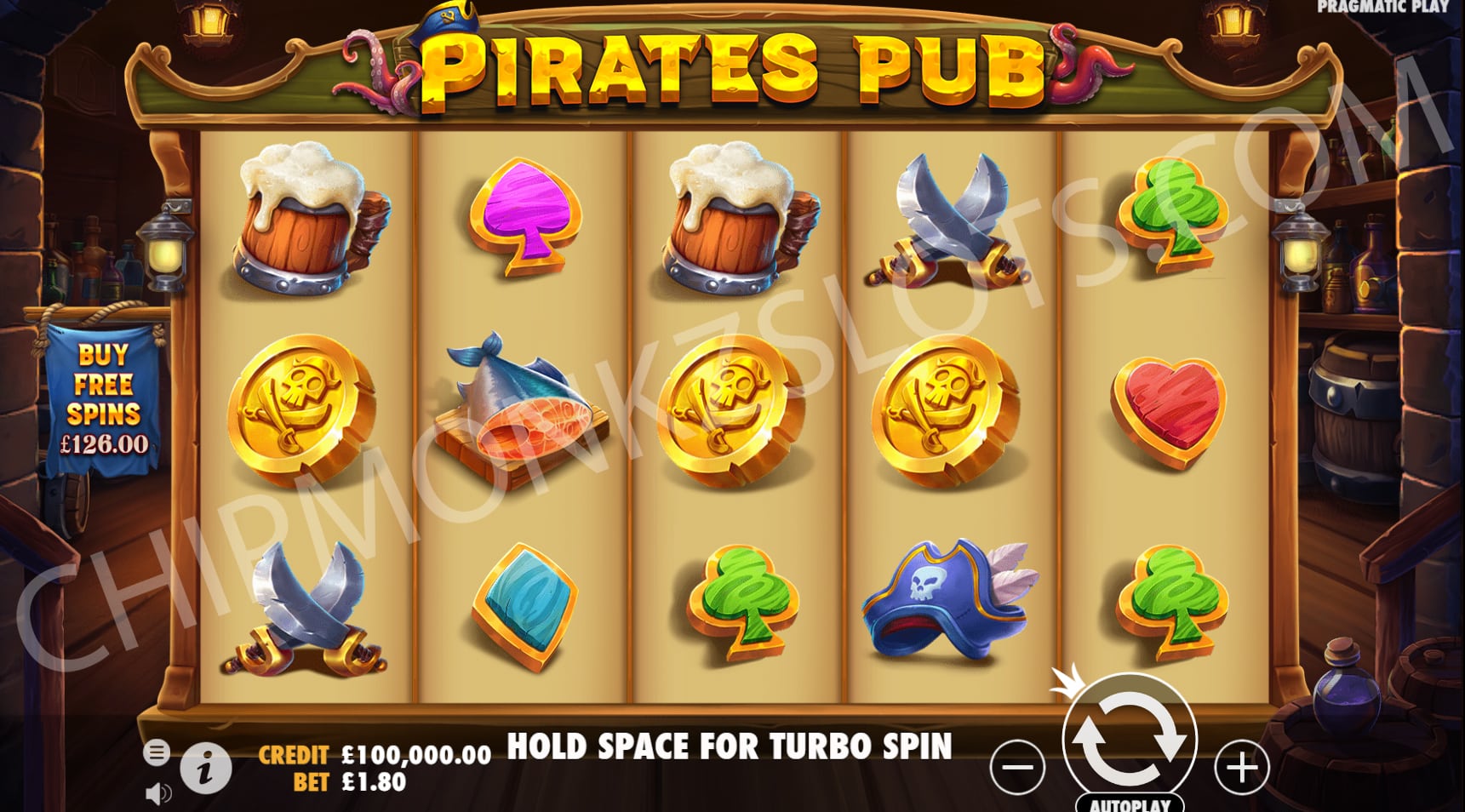 Pirates Pub (Pragmatic Play) - Slot Review - Chipmonkz Slots