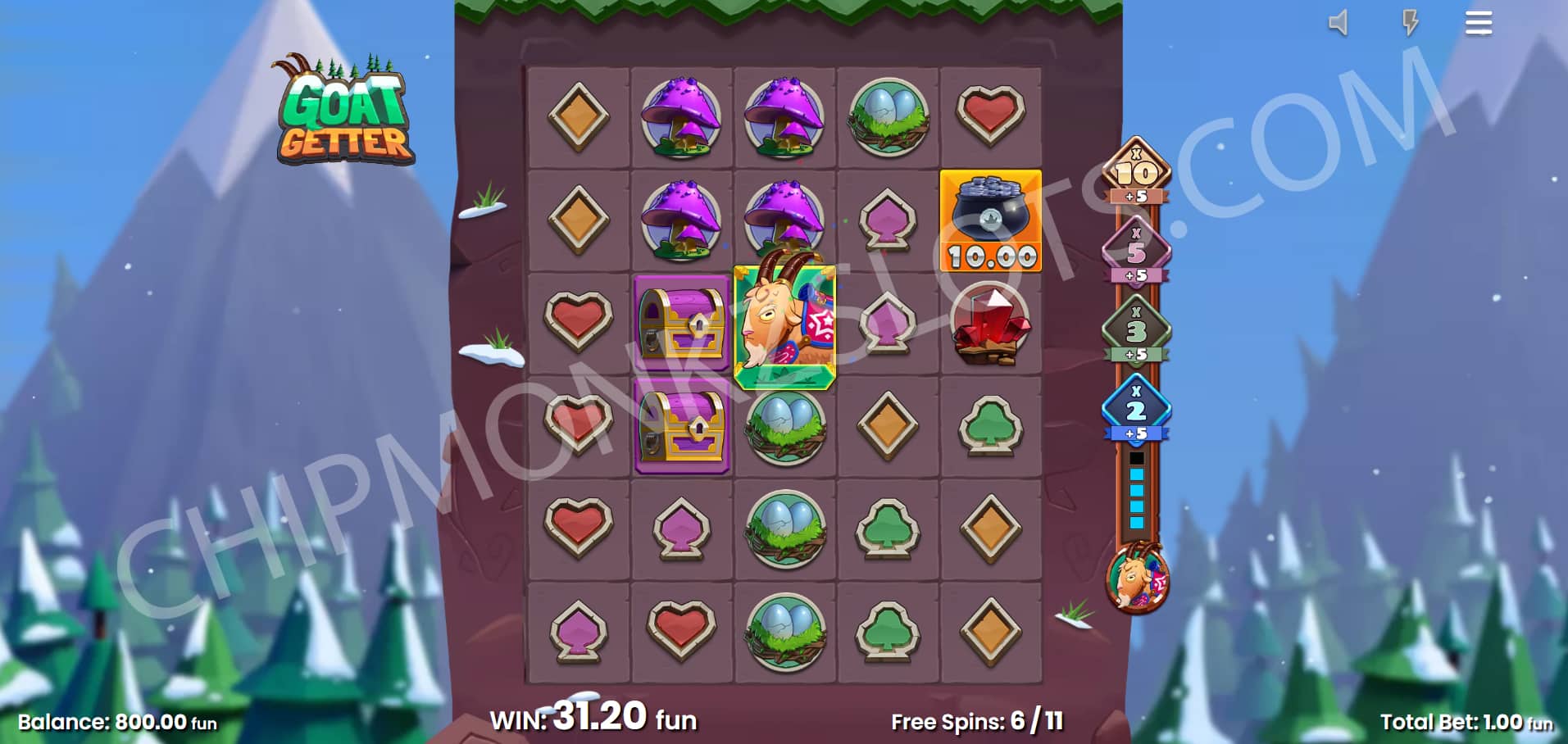 Goat Getter (Push Gaming) - Slot Review - Chipmonkz Slots