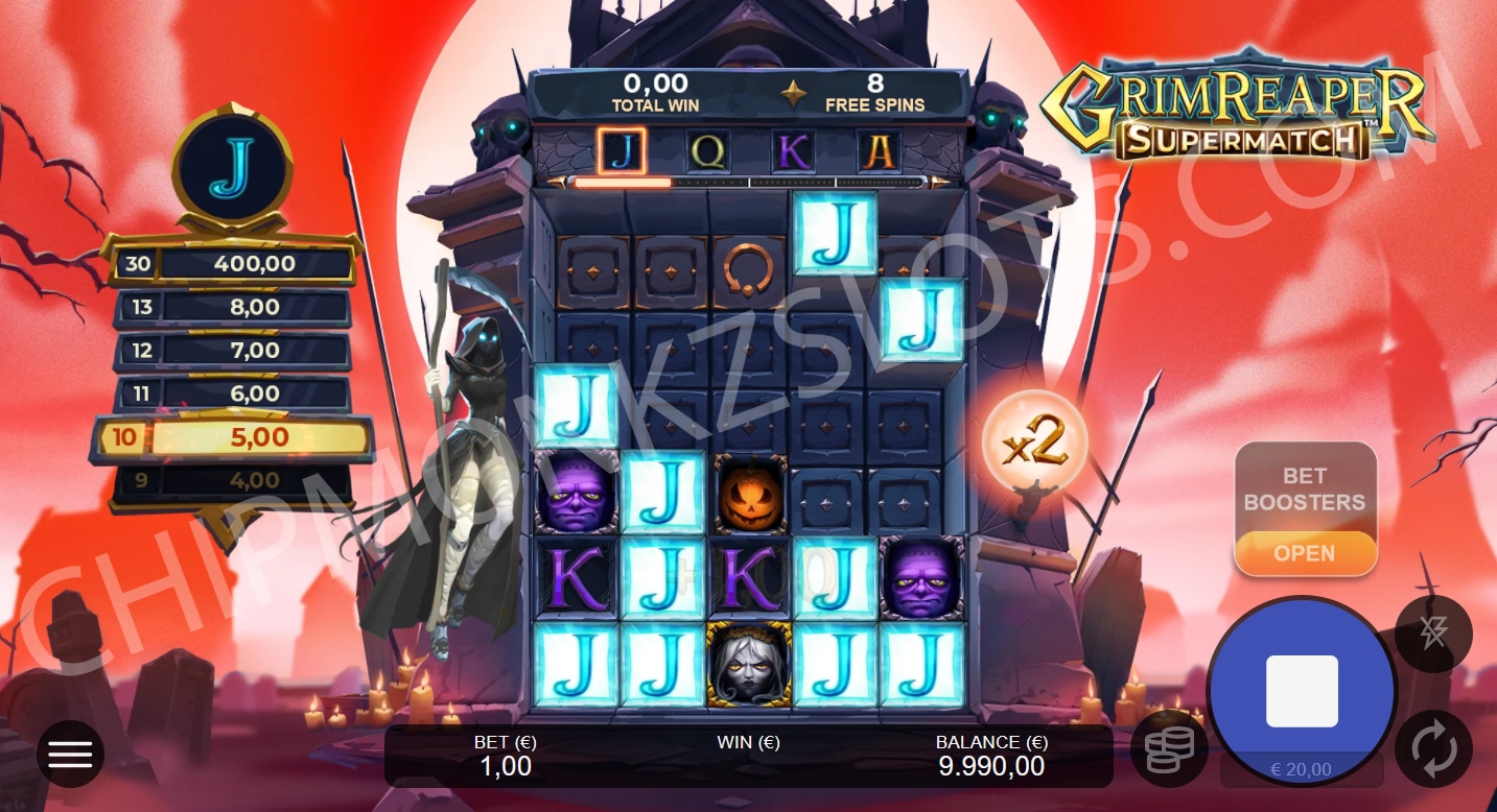 Grim Reaper Supermatch (Nailed It! Games) - Slot Review - Chipmonkz Slots