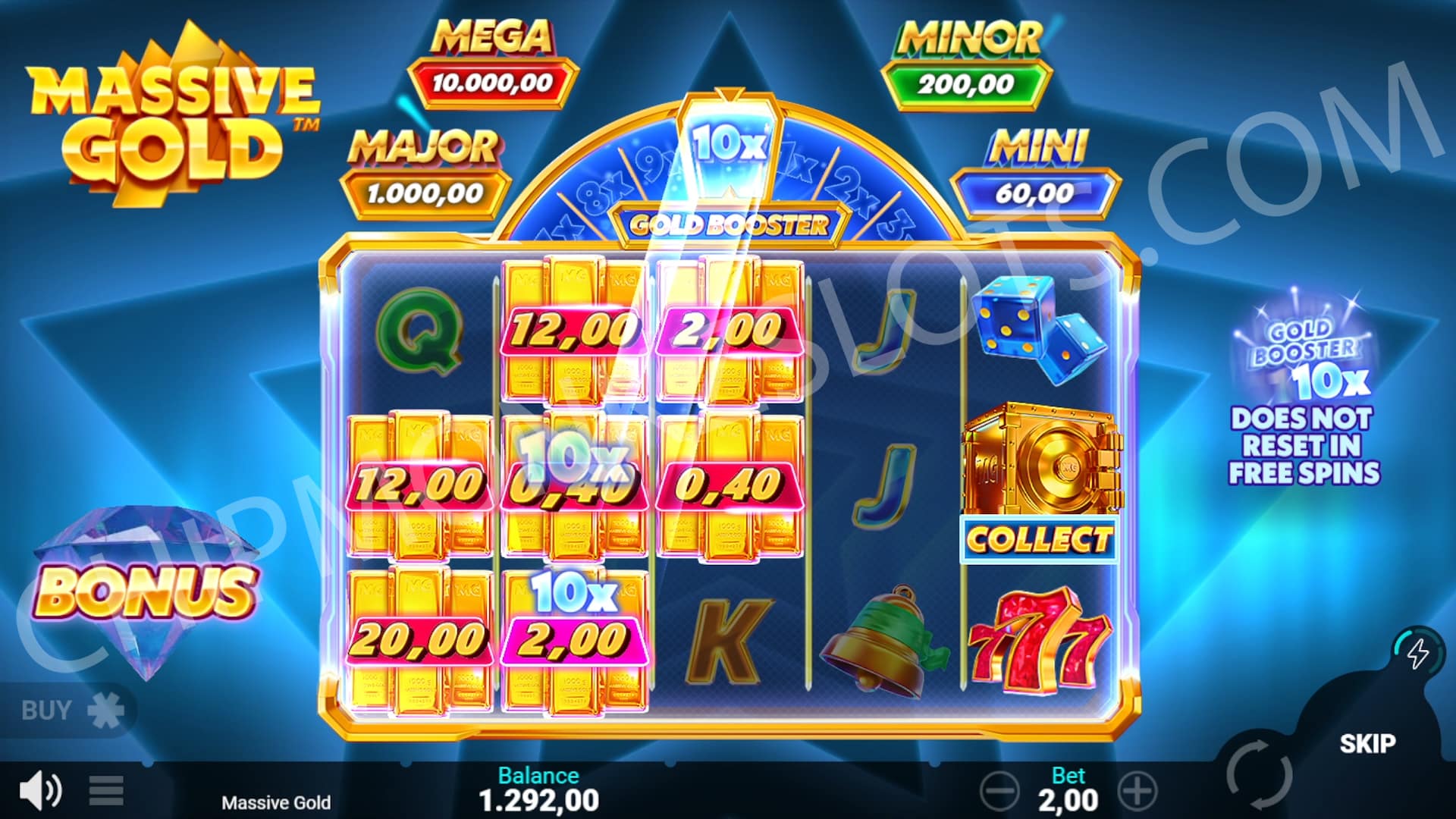 Massive Gold (Snowborn Games) - Slot Review - Chipmonkz Slots