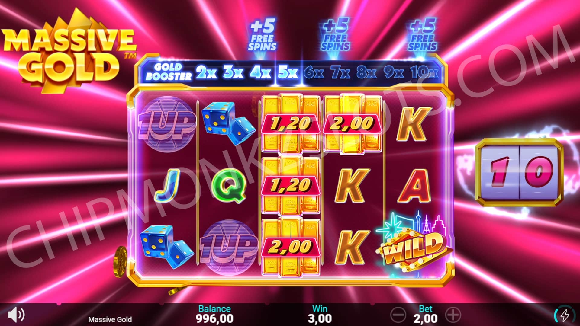 Massive Gold (Snowborn Games) - Slot Review - Chipmonkz Slots