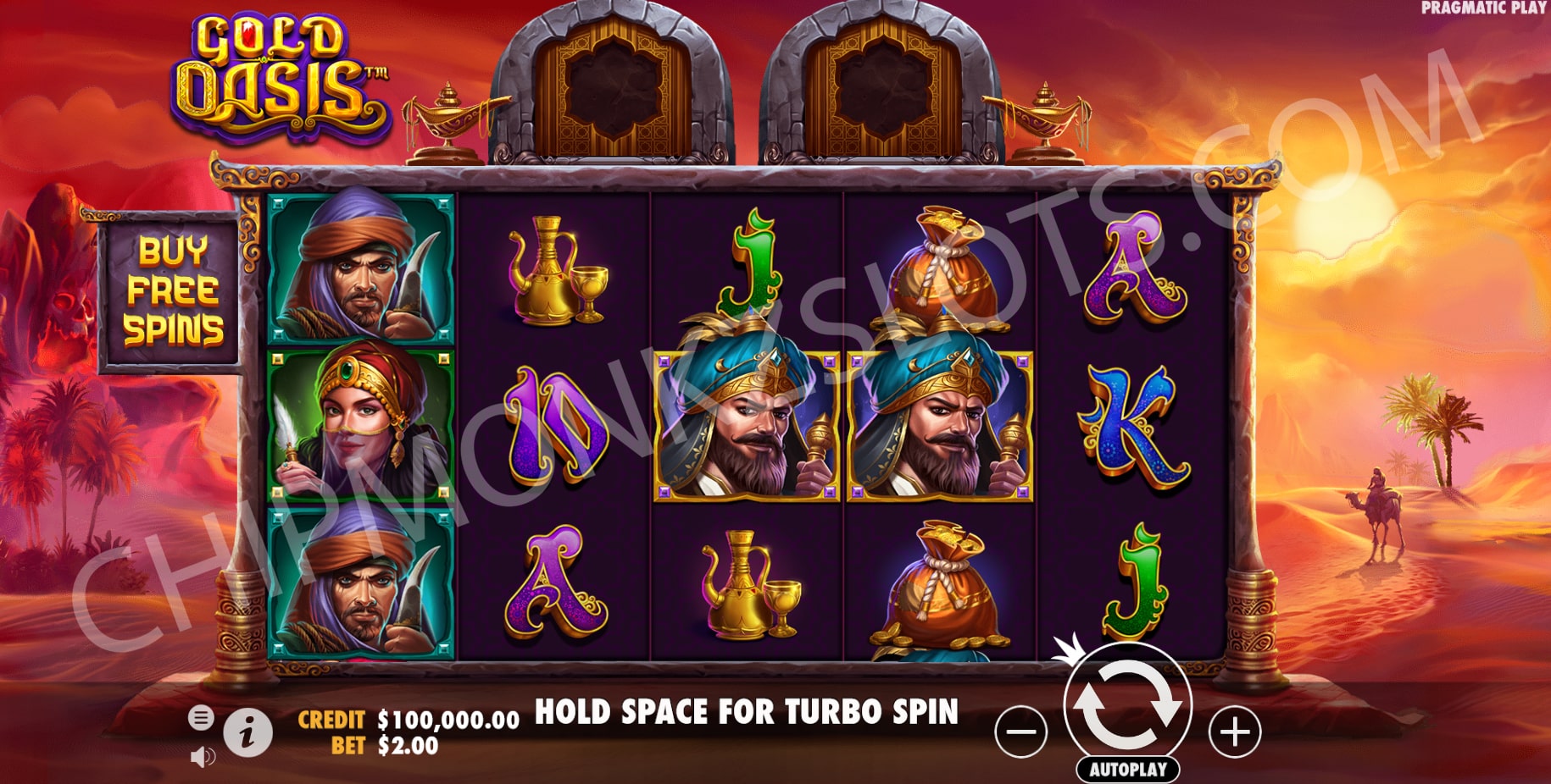 Gold Oasis (Pragmatic Play) - Slot Review - Chipmonkz Slots