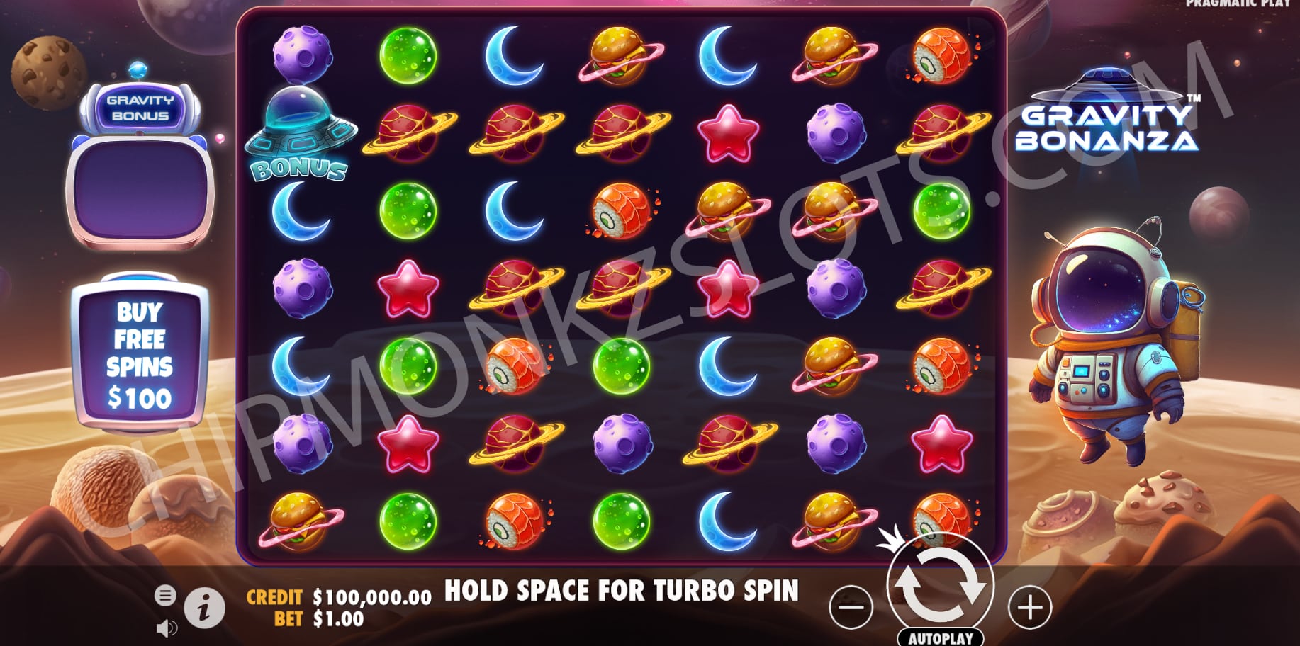 Gravity Bonanza (Pragmatic Play) - Slot Review - Chipmonkz Slots