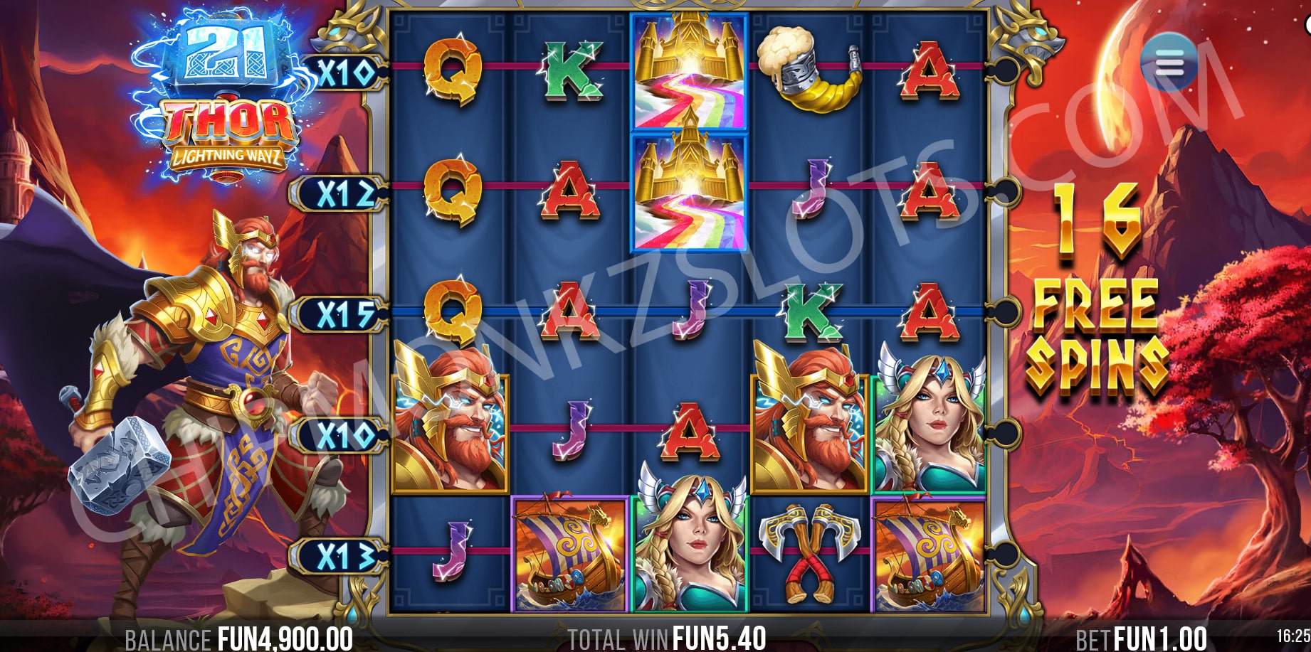 21 Thor Lightning Ways (4ThePlayer) - Slot Review - Chipmonkz Slots