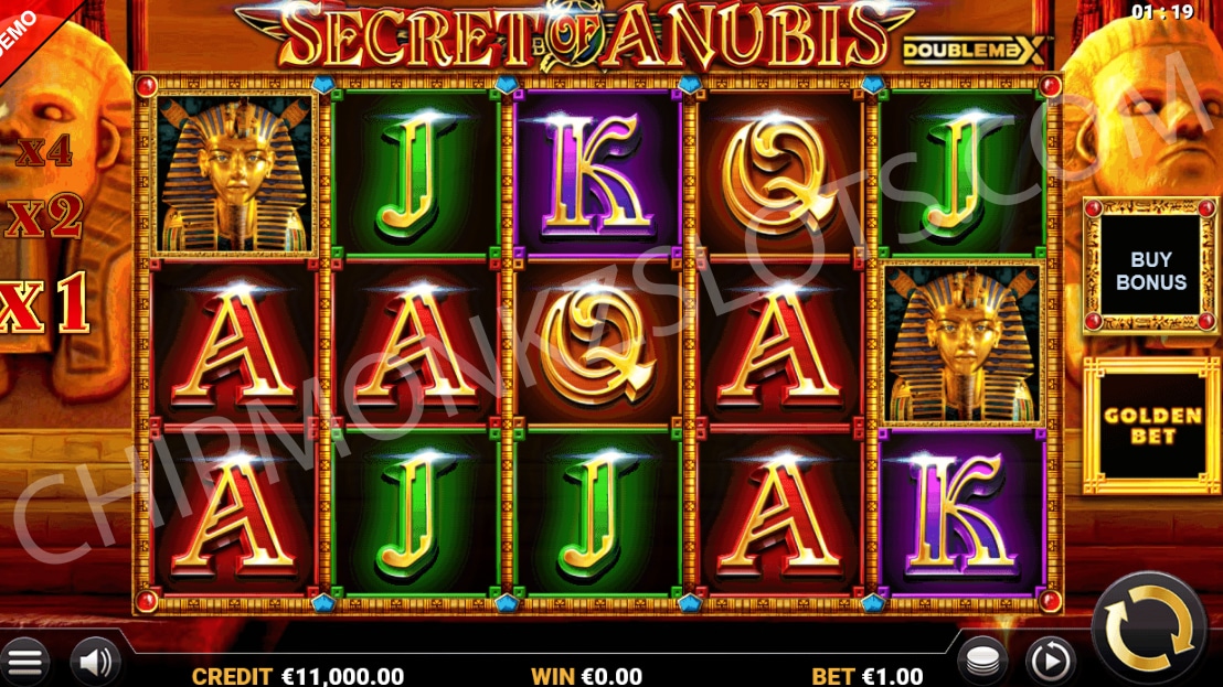 Secret Of Anubis (Reflex Gaming) - Slot Review - Chipmonkz Slots