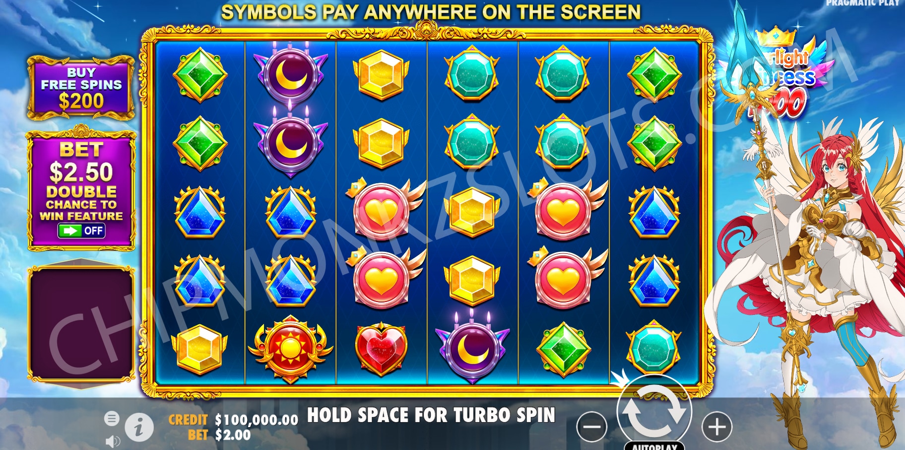 Starlight Princess 1000 (Pragmatic Play) - Slot Review - Chipmonkz Slots