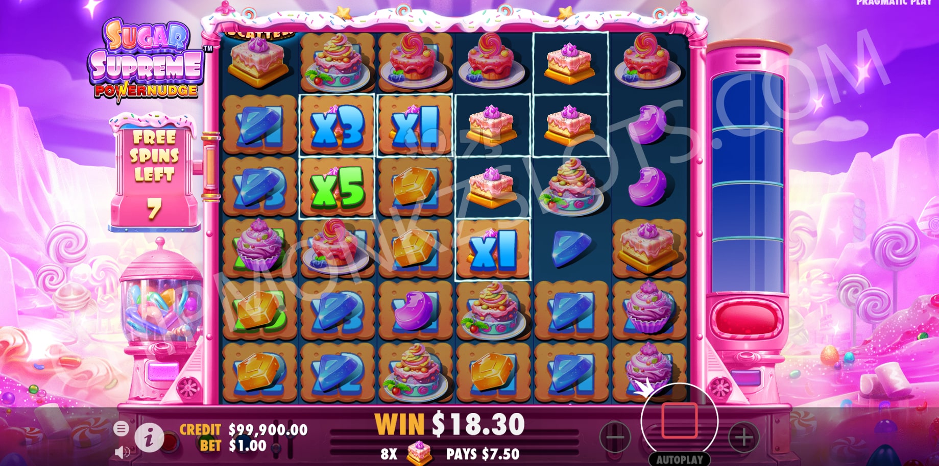 Sugar Supreme Powernudge (Pragmatic Play) - Slot Review - Chipmonkz Slots