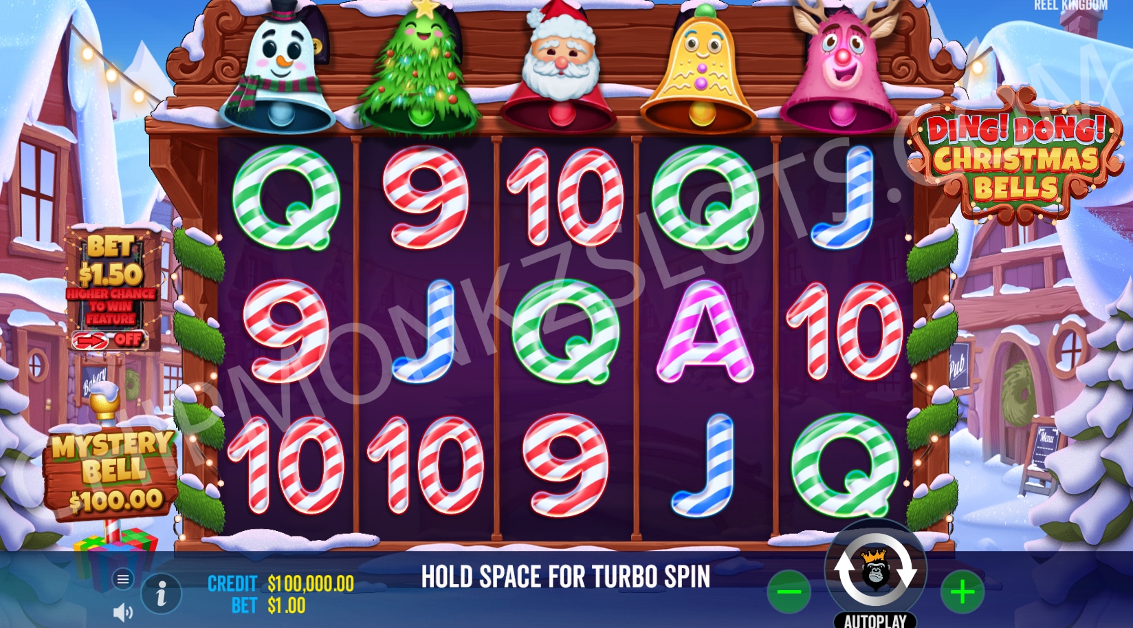 Ding Dong Christmas Bells (Reel Kingdom) - Slot Review - Chipmonkz Slots