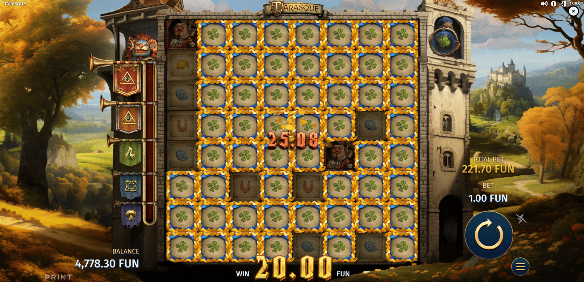 Tarasque (Print Studios) - Slot Review - Chipmonkz Slots