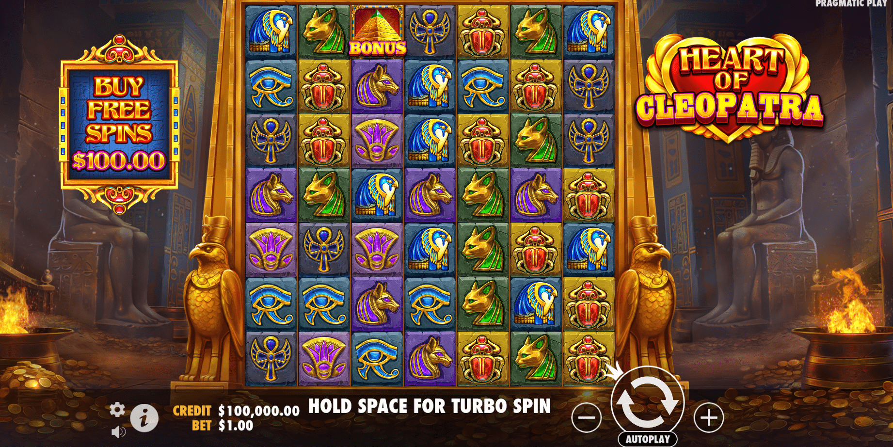 Heart Of Cleopatra (Pragmatic Play) - Slot Review - Chipmonkz Slots