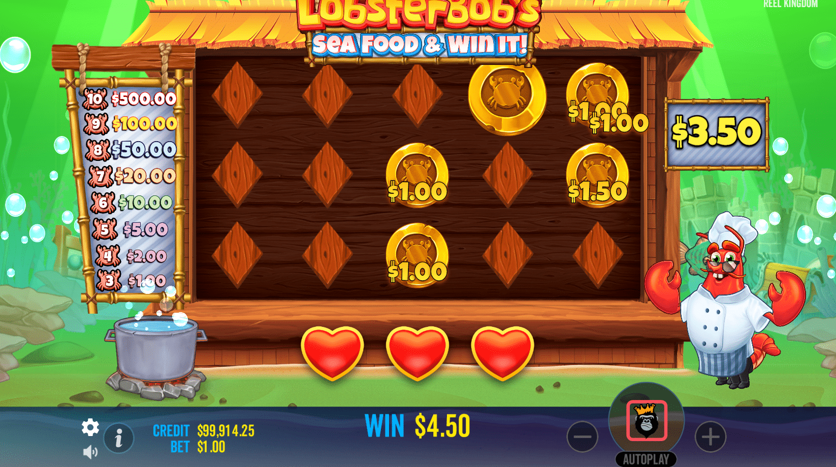 Lobster Bob's Sea Food And Win It (Reel Kingdom) - Slot Review ...