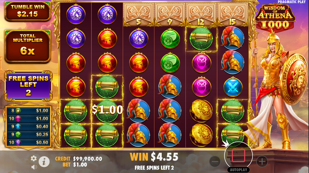 Wisdom Of Athena 1000 (Pragmatic Play) - Slot Review - Chipmonkz Slots